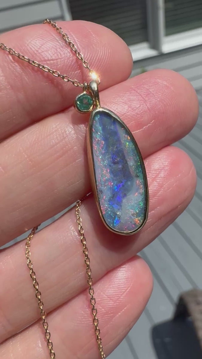Rio Boulder Opal Necklace – Kate Davis Jewelry