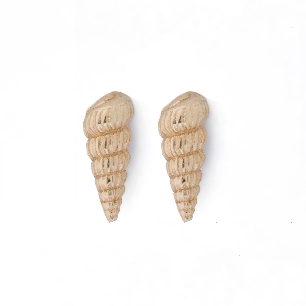 Low Tide Stud - Micro Auger Shell – Kate Davis Jewelry